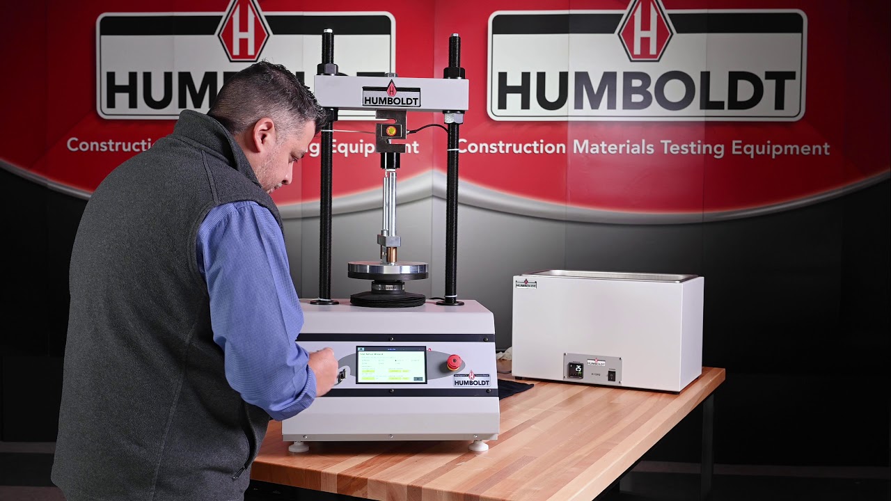 Load Frame for Asphalt Balanced Mix Design – Ideal CT Test - YouTube