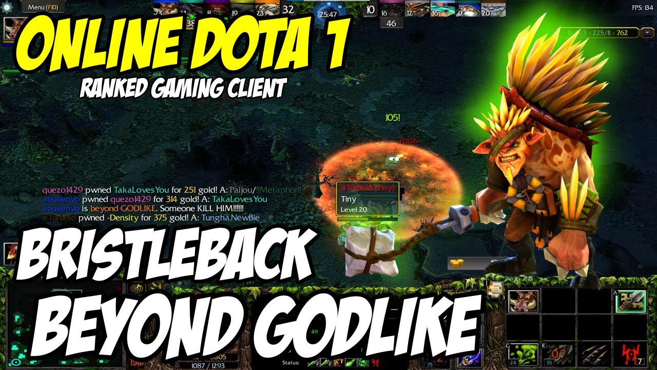 Dota 1 Bristleback/Rigwarl 4v5 Ranked Gaming Client Asia Public - YouTube