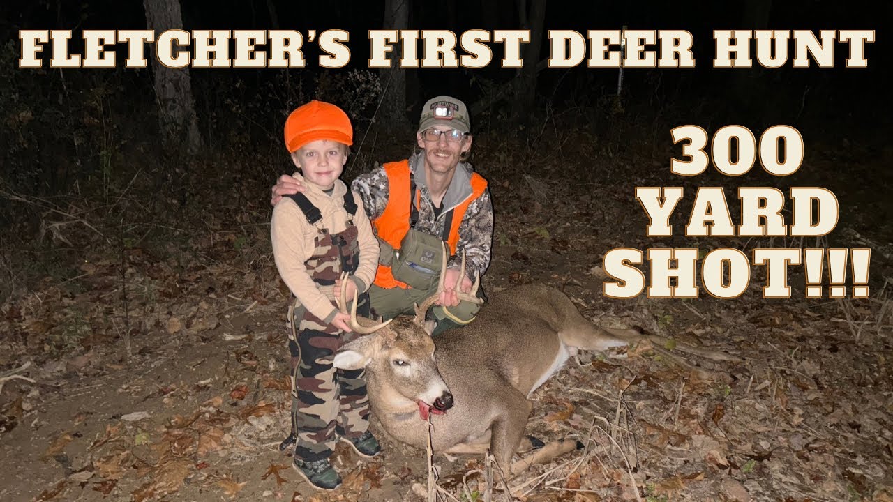 Fletcher’s first deer hunt, 300 YARD SHOT!!! - YouTube