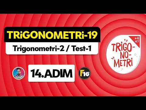 Trigonometri Kampı - 19 | 14.Adım | Trigonometri-2 / Test-1 | #trigonometri