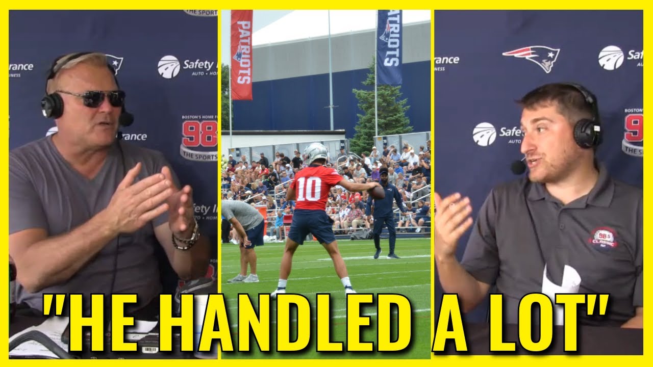 Big Time Drake Maye Practice? - Training Camp Recap Day 3 - YouTube