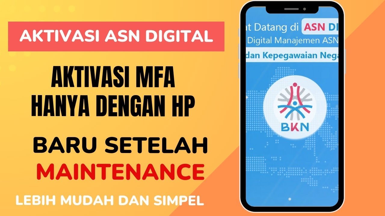 Aktivasi ASN Digital Hanya Dengan HP | Aktivasi MFA dengan 1 HP - YouTube