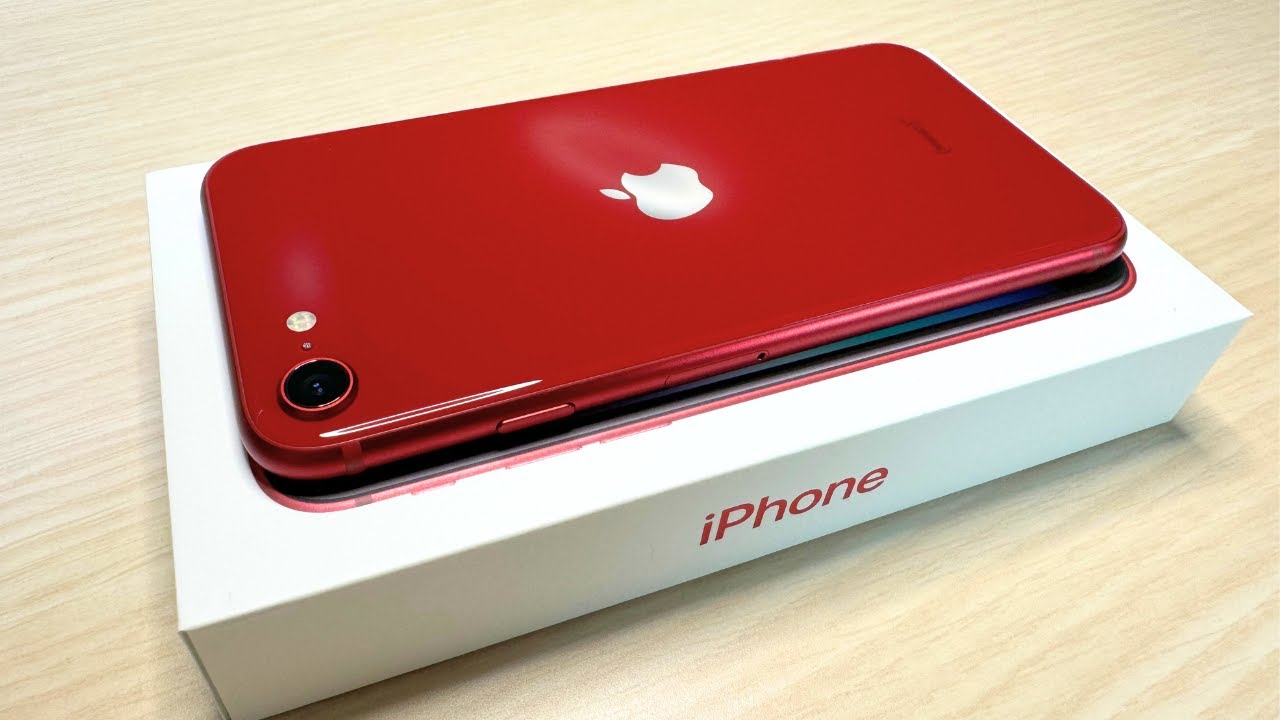 iPhone SE Red (2024) Unboxing - ASMR - YouTube