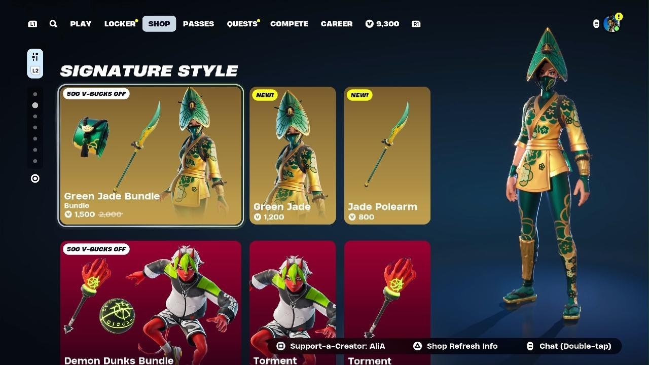 Fortnite | item Shop Switch Over for January 16 (*NEW* Green Jade ...