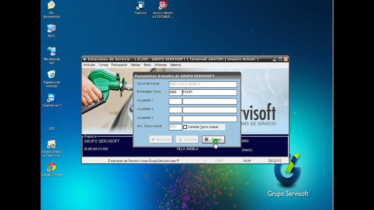 Servisoft - Sistema Estaciones de Servicio (TANQUES Y SURTIDORES / FACTURACION / CIERRE DE TURNO ...
