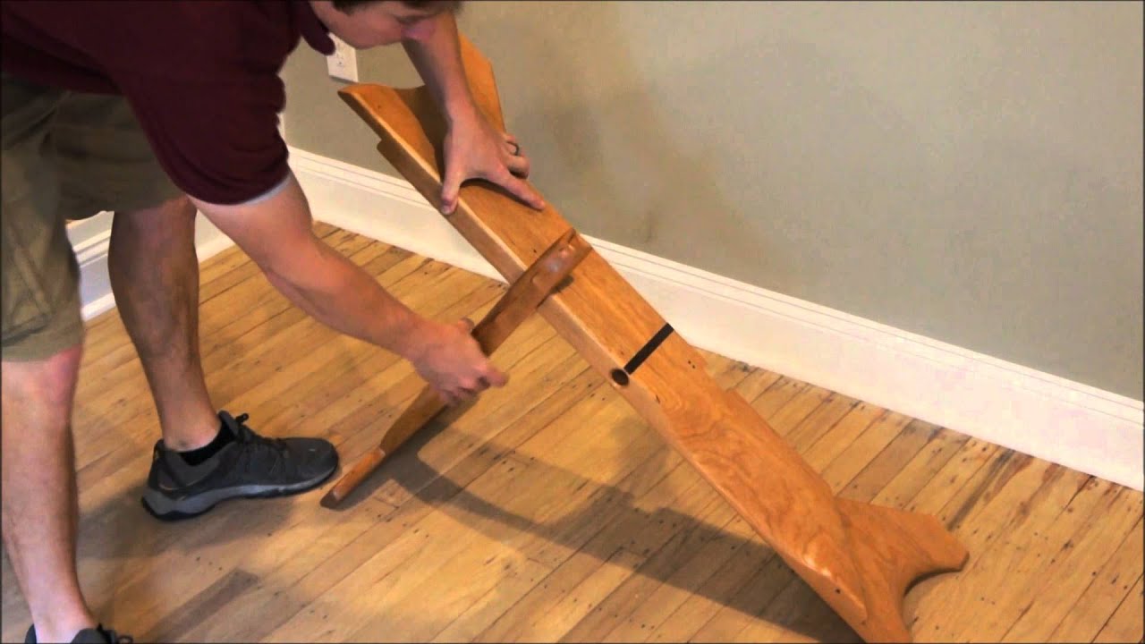 Live Edge Knock down desk - YouTube