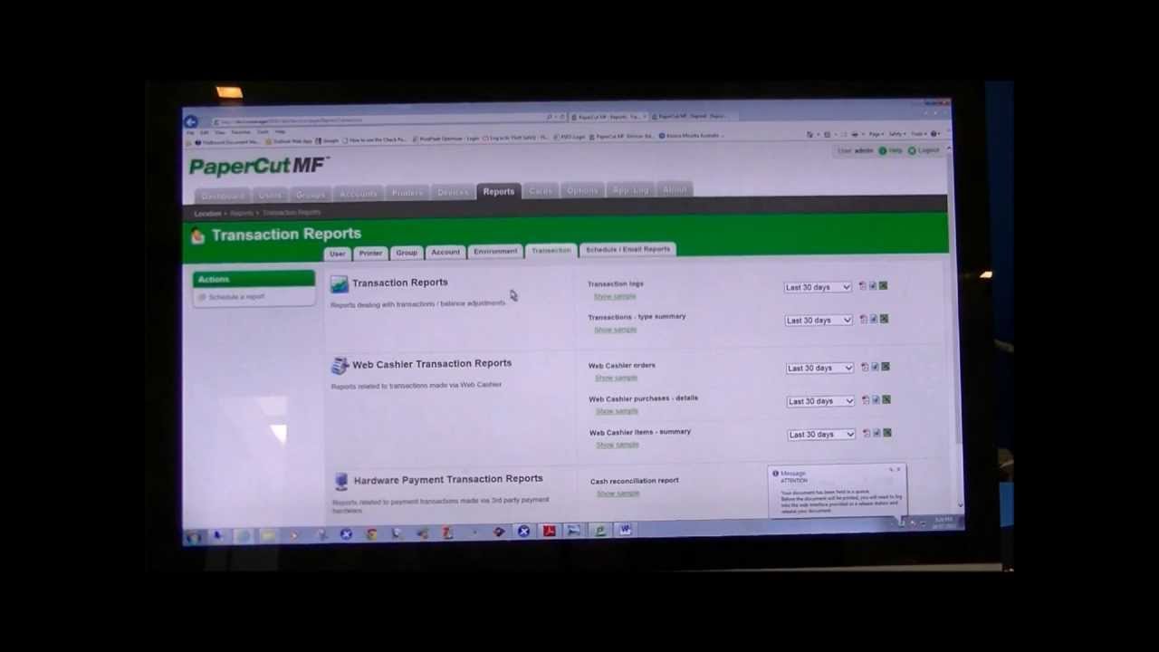 Papercut for Student print and release - YouTube