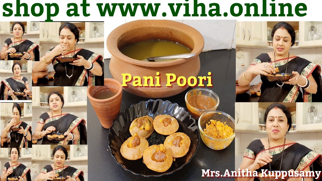 How to prepare Pani poori,pani,sweet chutney in easy method at home ...