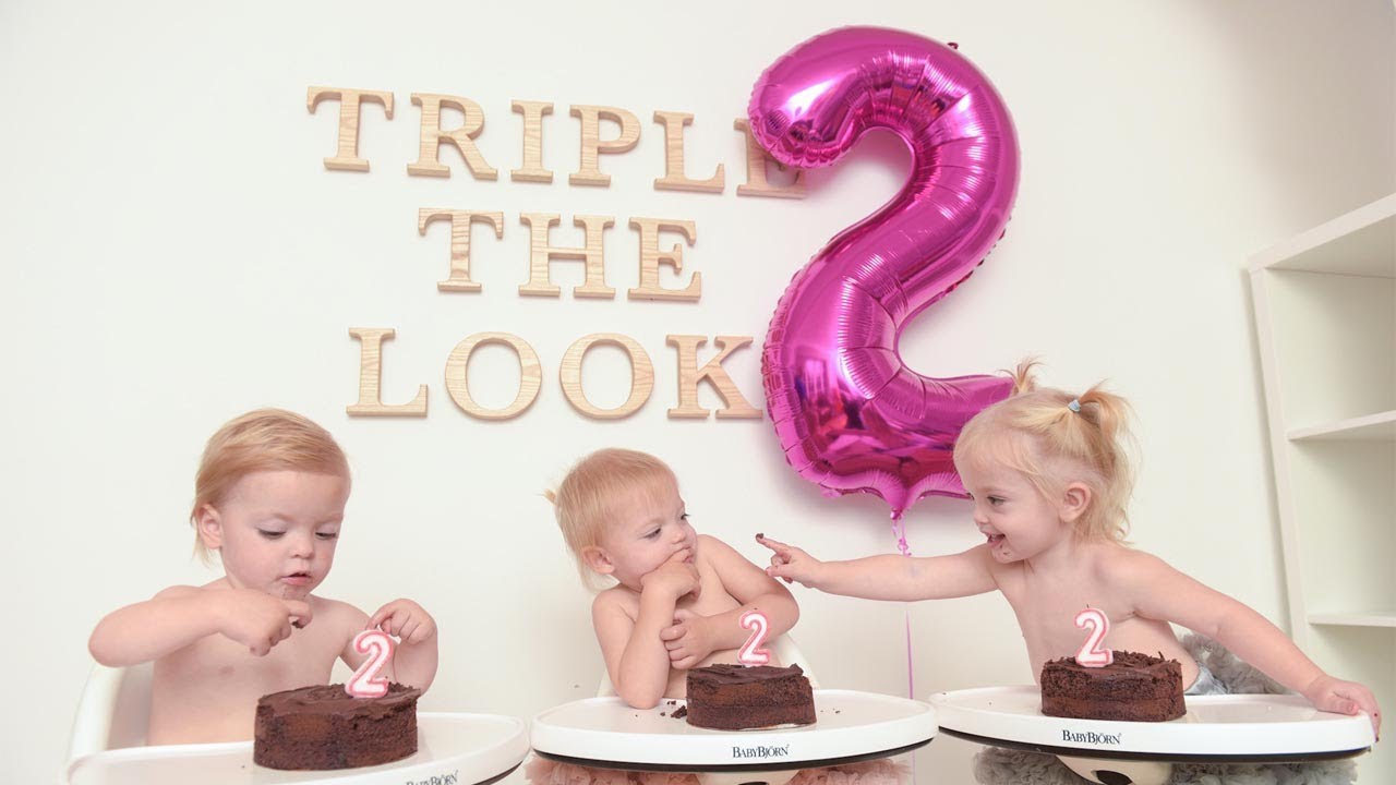 Miracle Triplets Get The Perfect Party For Their Second Birthday - YouTube