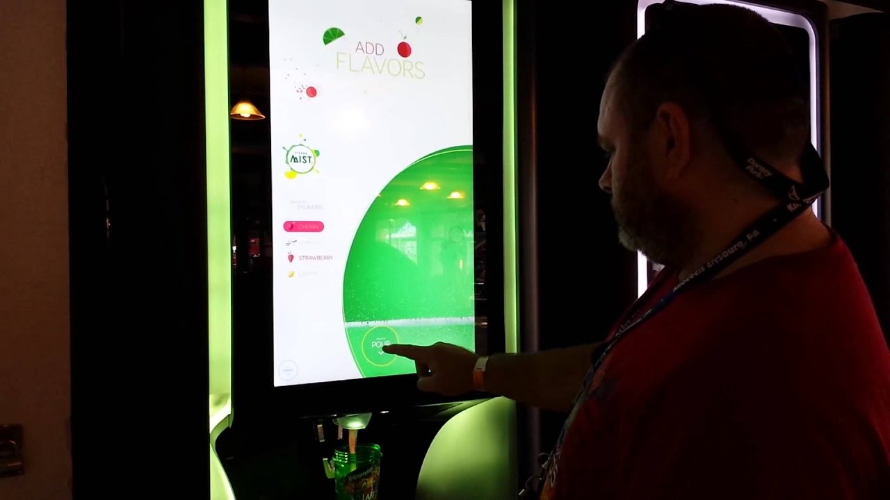 NEW Pepsi Spire machine demo at Hersheypark - YouTube