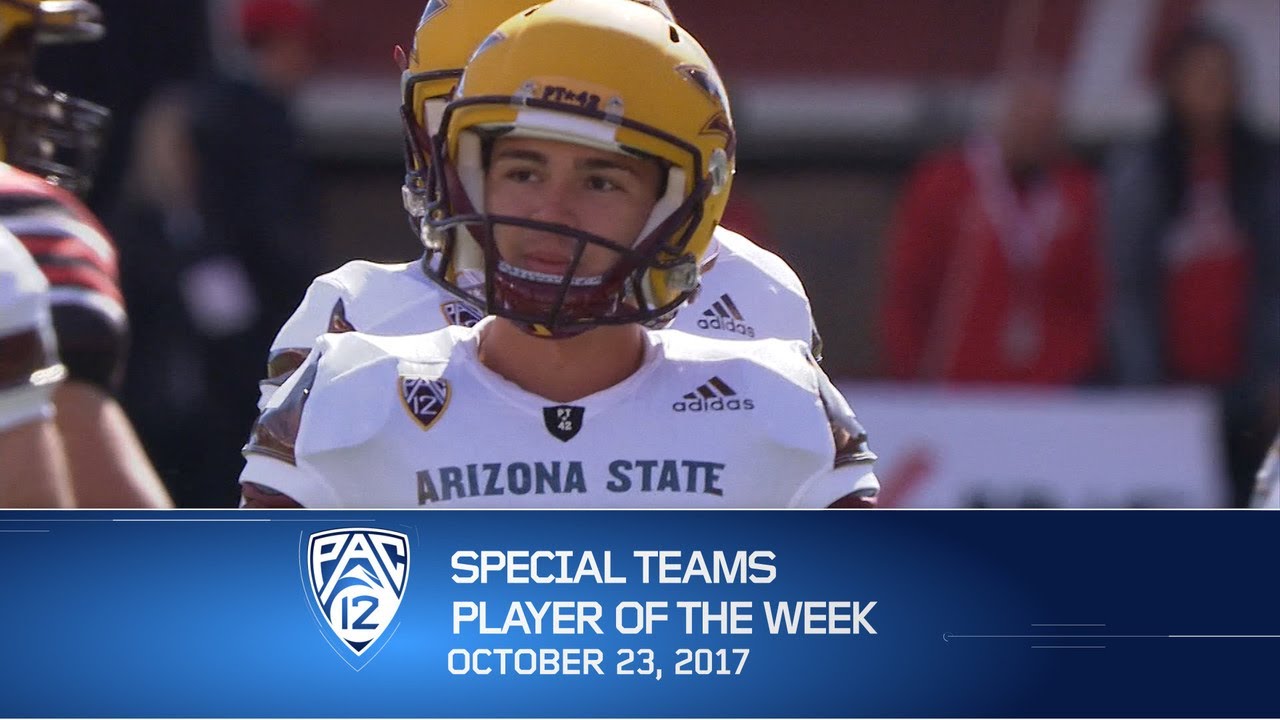 Arizona State kicker Brandon Ruiz wins second Pac-12 football Special ...