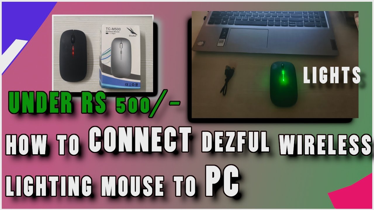How To Connect Dezful Wireless Mouse,Dezful Lighting Mouse - YouTube