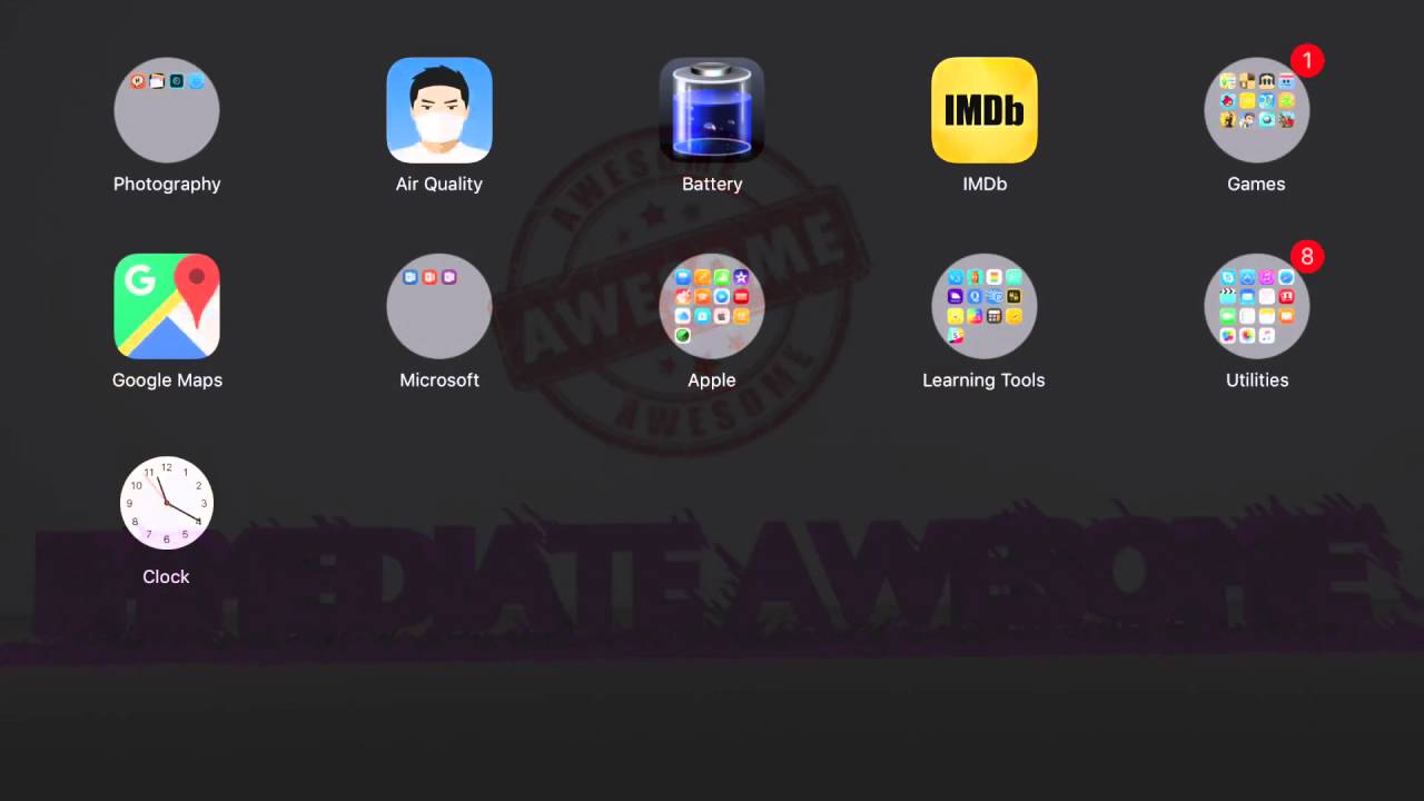 How to Get Round Folders on iOS - YouTube