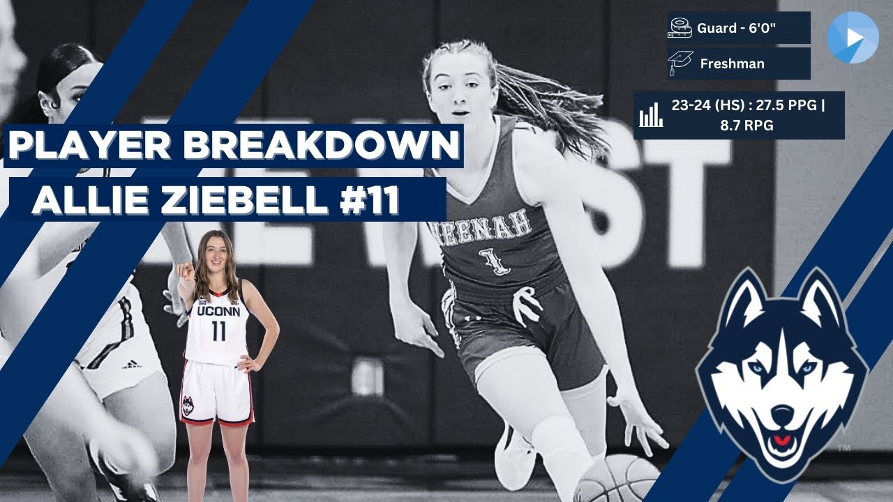 UConn Women's Basketball Player Breakdowns: Allie Ziebell - YouTube