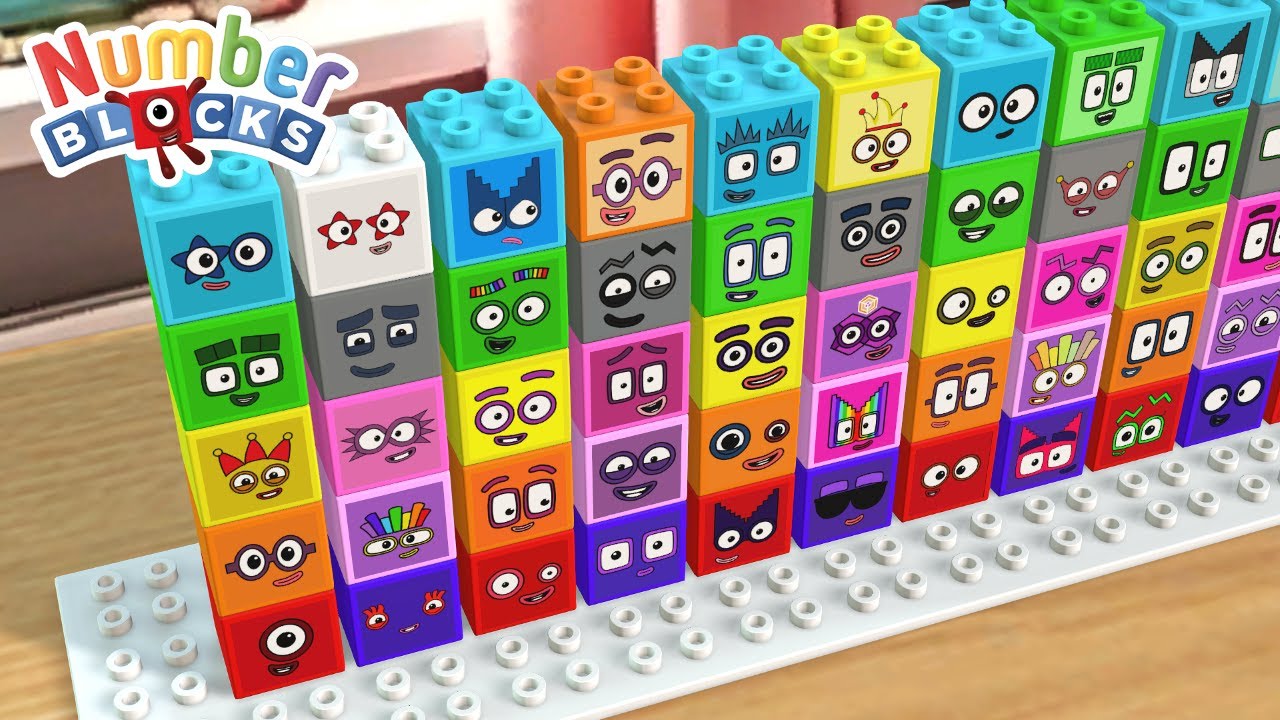 Counting Numberblocks on a Mathlink Box | Learn Numbers 1 to 100 for ...