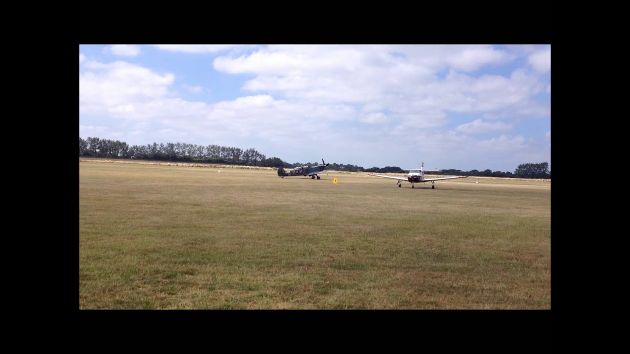Amazing and beautiful Spitfire at Goodwood airfield - YouTube