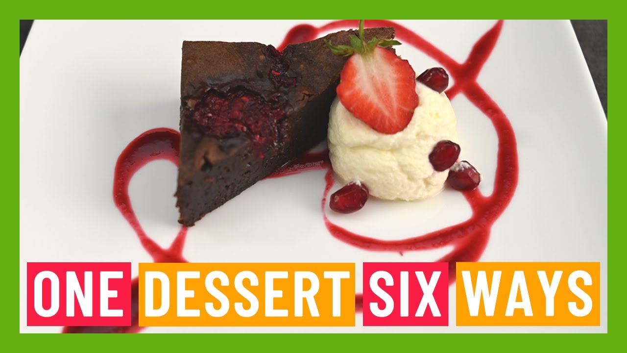 Dessert presentation featuring fruit coulis - YouTube