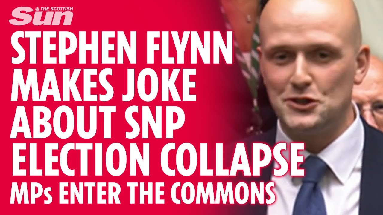 Stephen Flynn jokes about SNP massacre in general election - YouTube
