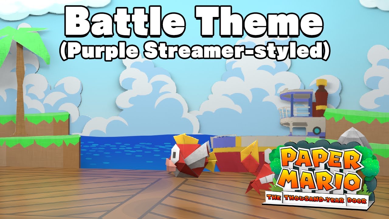 Paper Mario: TTYD - Battle Theme (Purple Streamer-style) - YouTube