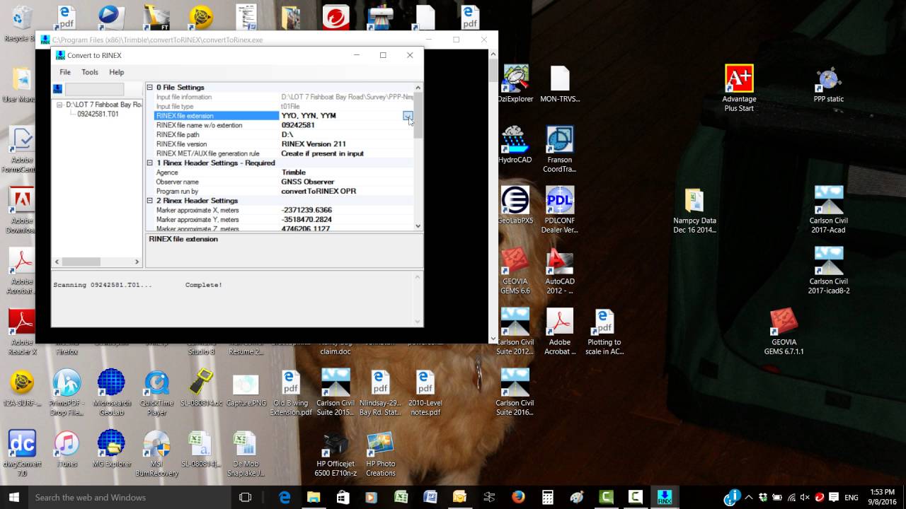 convert to rinex - YouTube