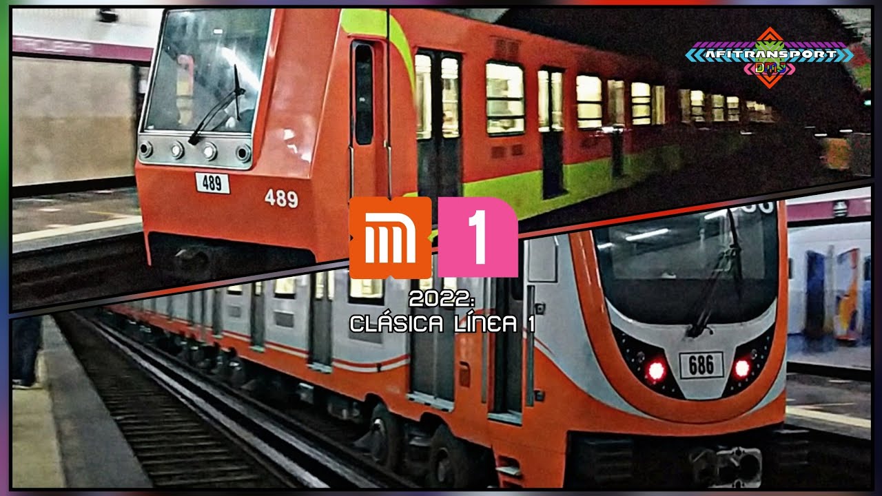 Trenes NM-16,NE-92 y NM-83A/B corriendo en la Clásica Línea 1 del STCM ...