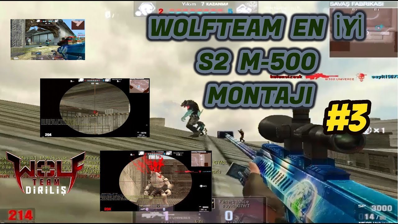 WOLFTEAM EN İYİ M500 SNİPER VURUŞLARI montage #3 - YouTube