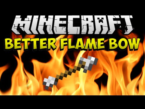 [1.8]Minecraft: Vanilla Better Flame Bow - YouTube