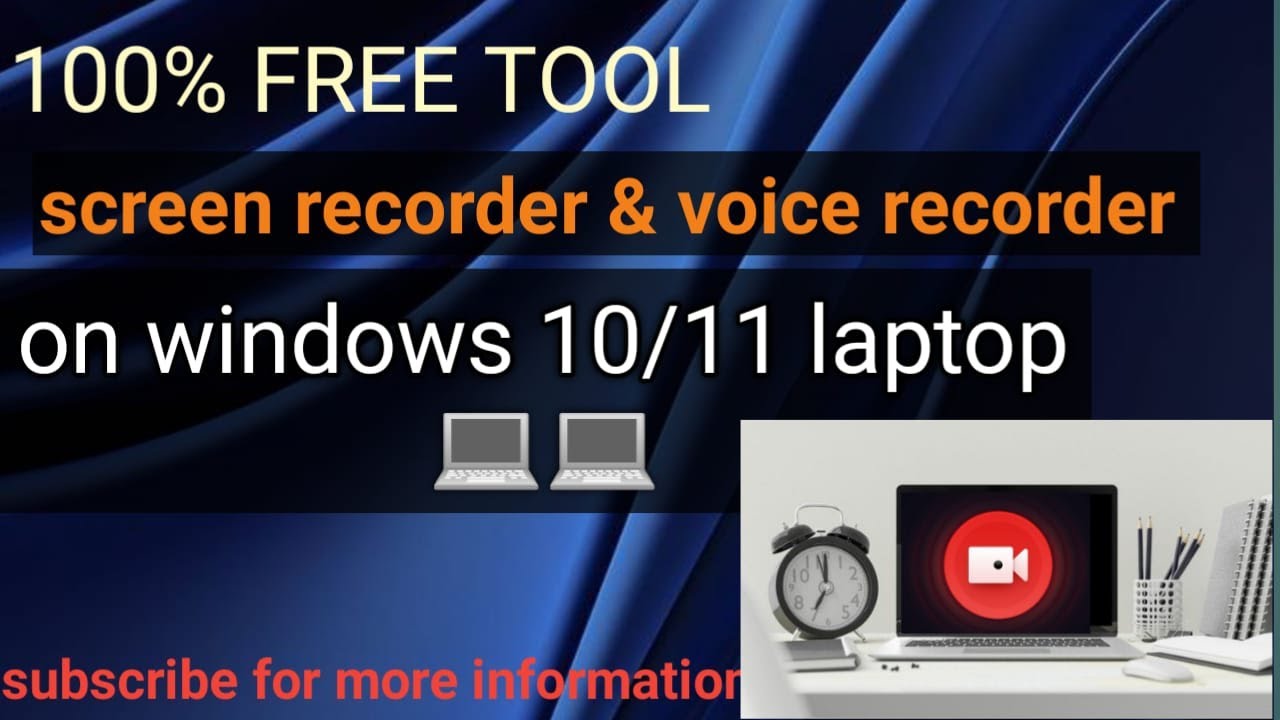 FREE TOOL – RECORD YOUR SCREEN & VOICE ON WINDOWS (100% FREE & EASY ...