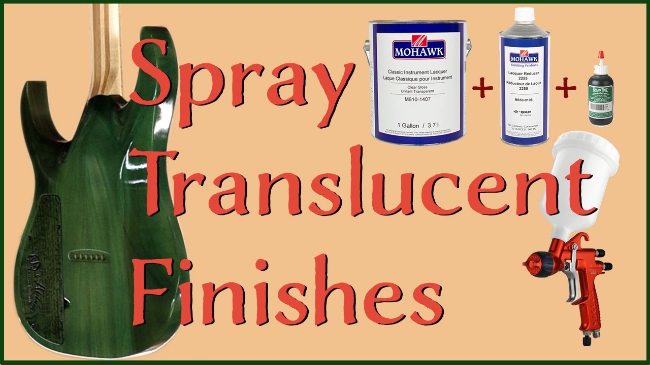 Guitar Finishing: How to spray translucent lacquer colors on a custom ...