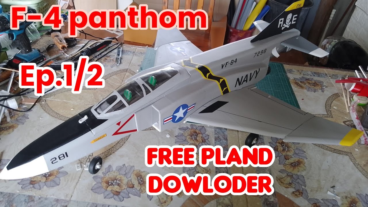 how to build f-4 panthom RC modell - YouTube