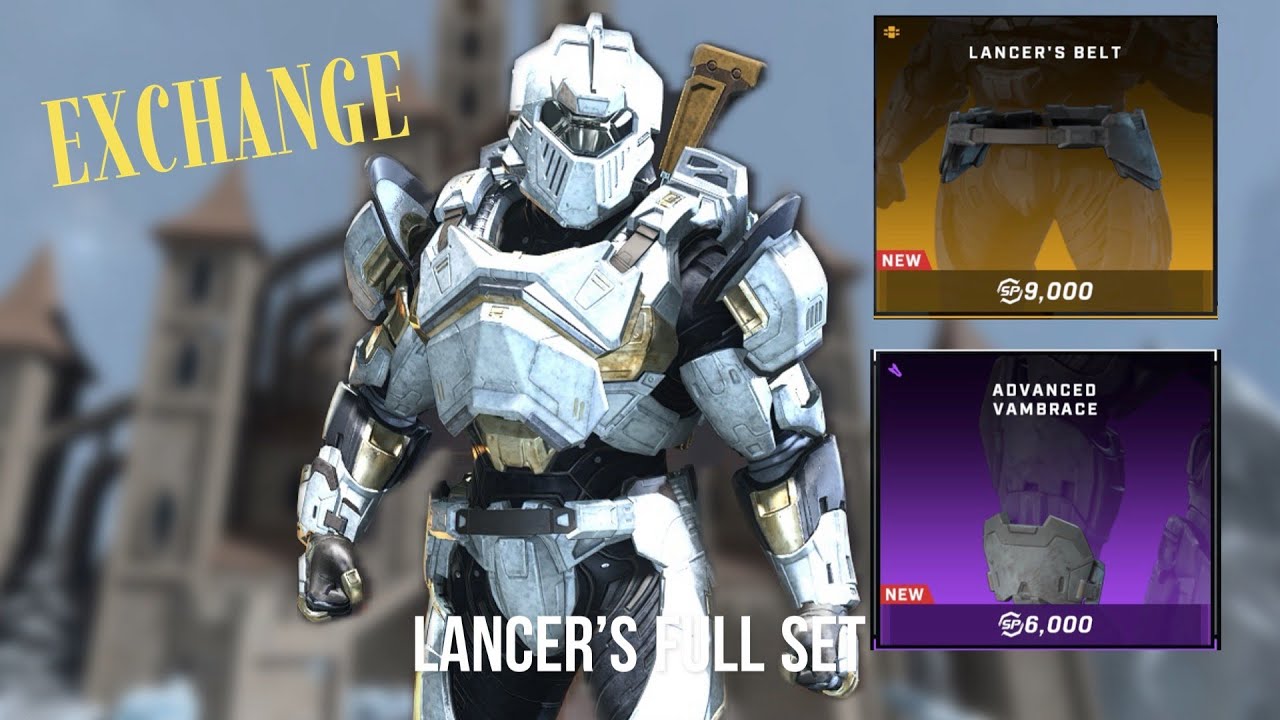 Lancer's Belt & Advanced Vambrace (Full Lancer set) - Halo Infinite ...