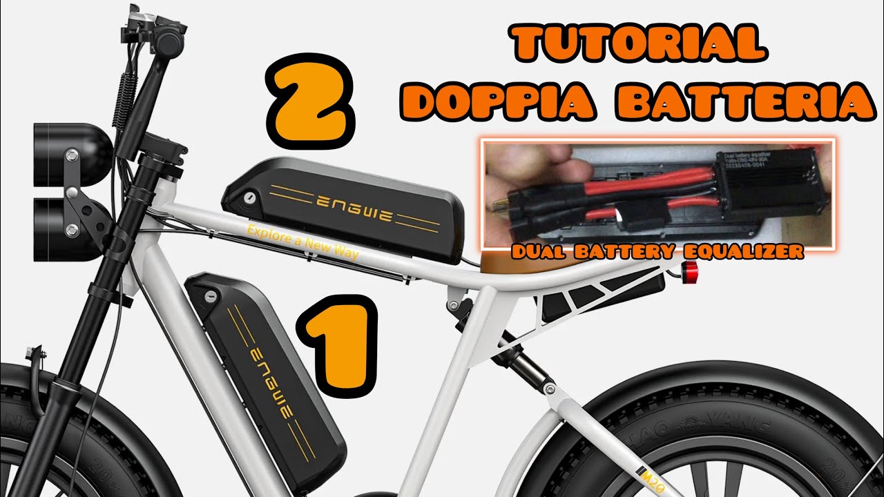 Tutorial installazione doppia batteria Engwe M20(double battery ...