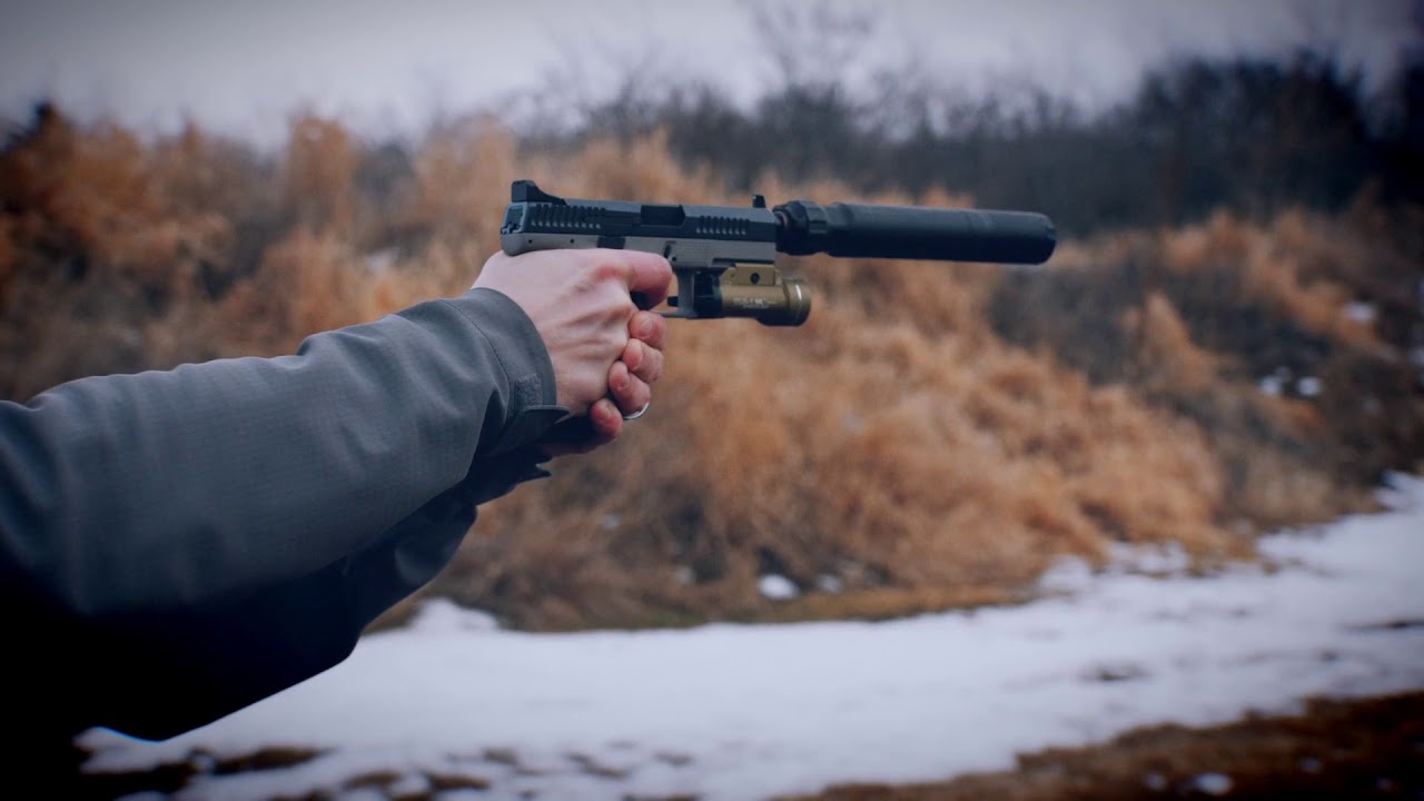 BANISH 45 Modular Pistol Suppressor - YouTube