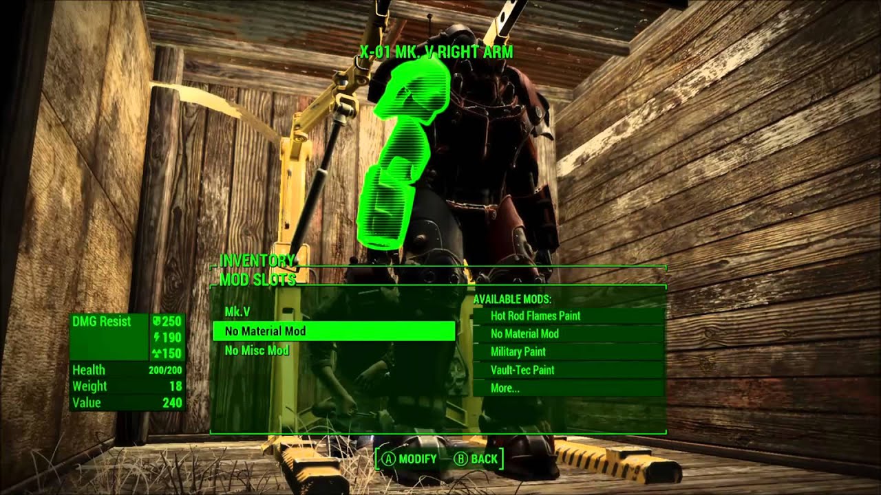 FALLOUT 4 GUIDE: Hot Rode Power Armor Paint - YouTube