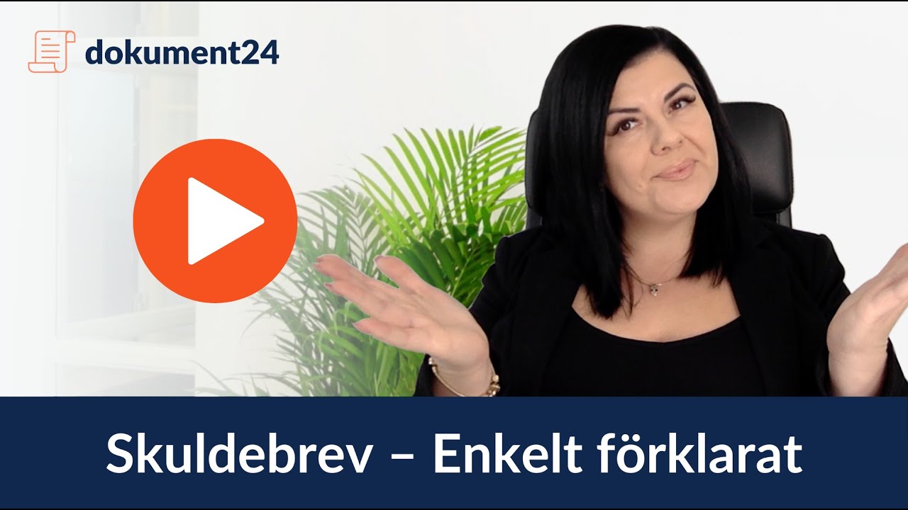 Skuldebrev - Enkelt förklarat - YouTube