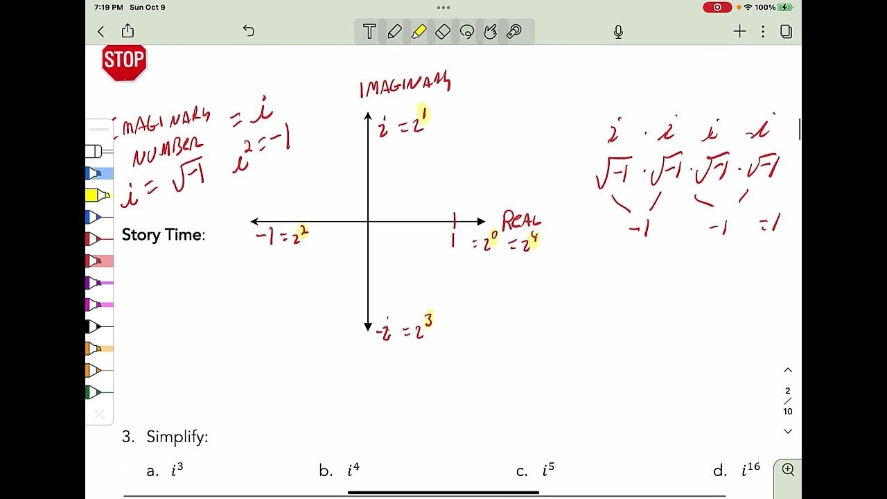 Lesson 3 1 Complex and Imaginary Numbers - YouTube