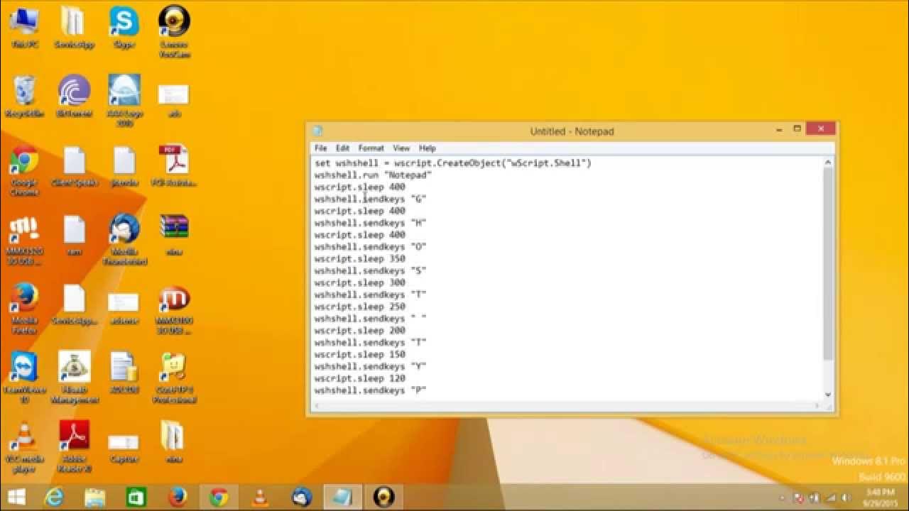 How to auto type in notepad? - YouTube