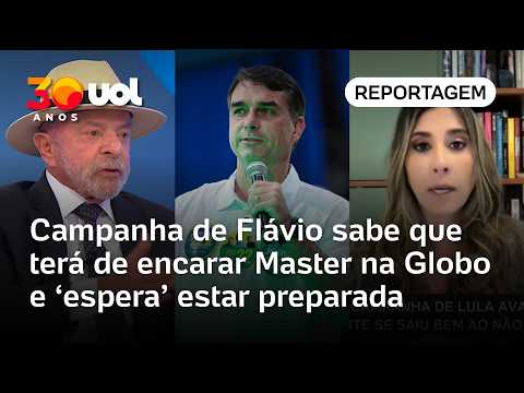 Campanha de Flávio Bolsonaro viu Lula na Globo e sabe que enfrentará perguntas sobre Master | Casado