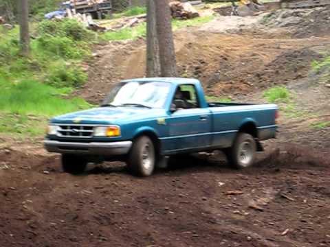 2 wheel drive wheelin ford ranger - YouTube