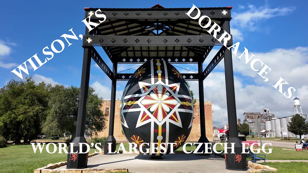 Wilson, KS: World's Largest Czech Egg and Dorrance Bankery - YouTube