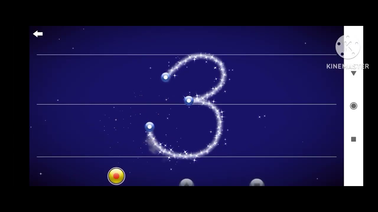 letter school cursive number 1 to 5 level 1 - YouTube