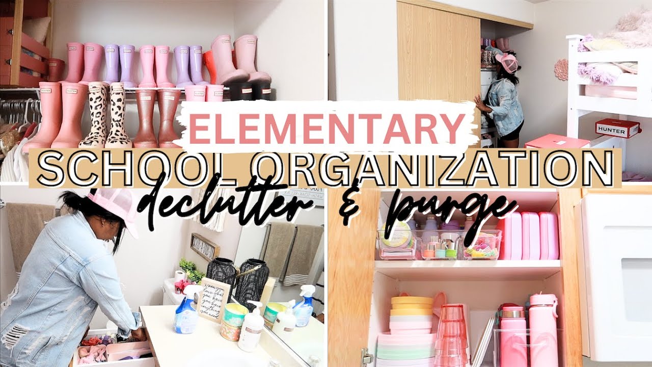 SCHOOL DECLUTTER & PURGE | BACK TO SCHOOL | ORGANIZE WITH ME FOR ...
