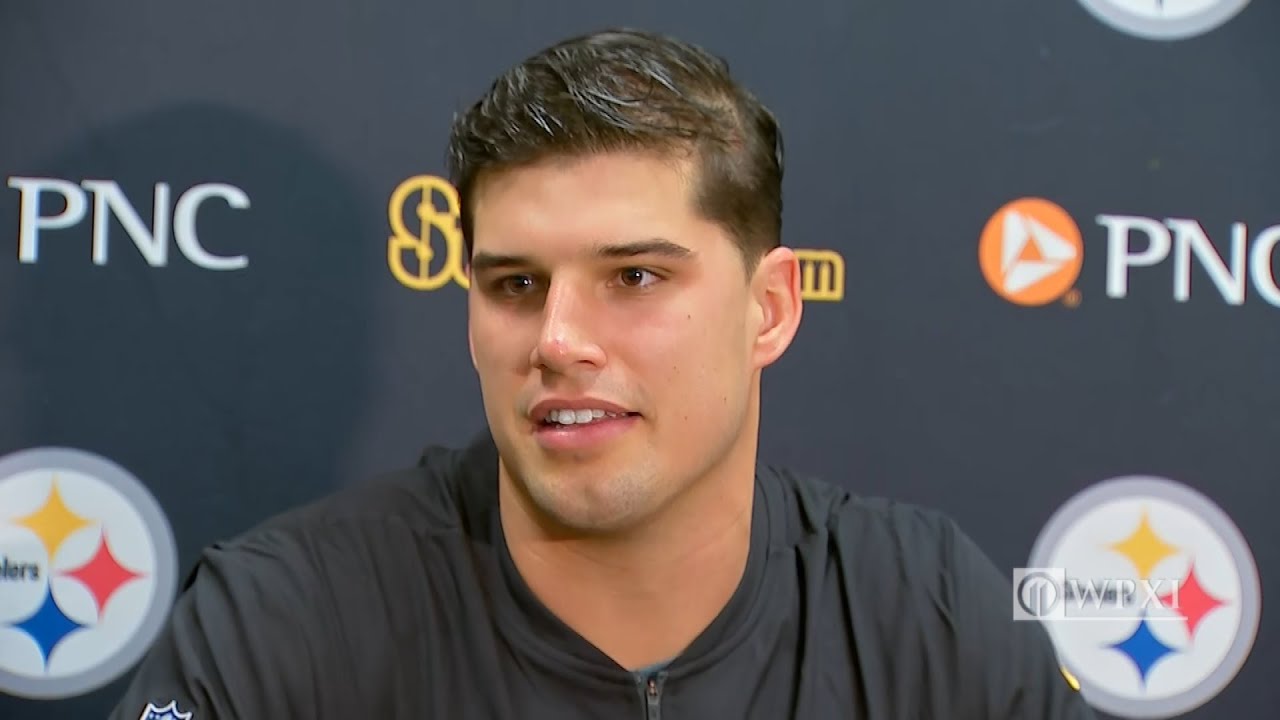 RAW: Pittsburgh Steelers Mason Rudolph talks about getting hit with his ...