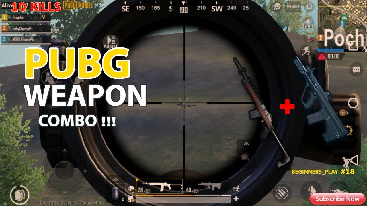 PUBG WEAPON's COMBINATION #1 | BEGINNERS Tips and Tricks - YouTube