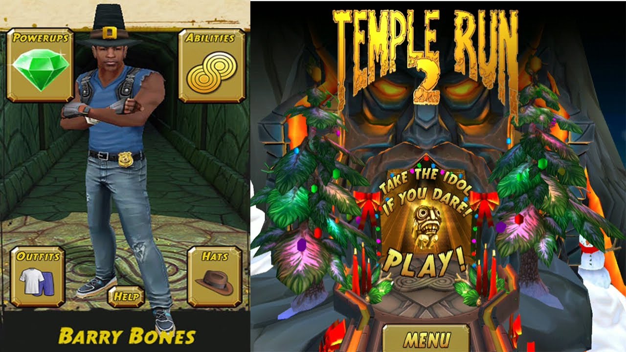 Temple Run 2 Holiday Havoc - BARRY BONES - Android Gameplay - YouTube