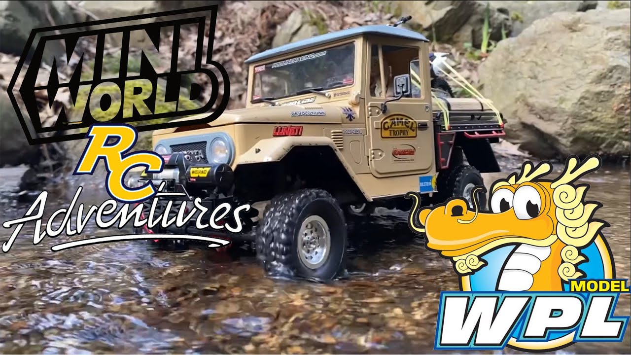 WPL C44km TOYOTA FJ40 Country truck trail run! #wplrc #rcscale # ...