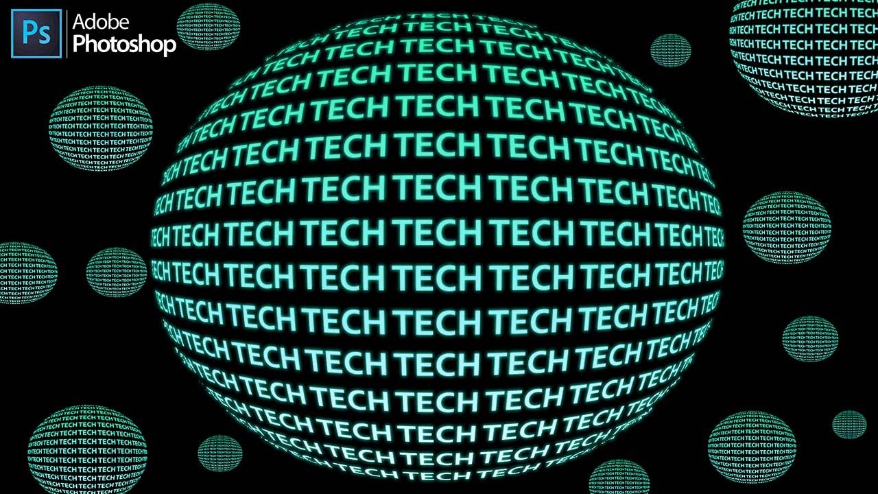 Spherize Text Effect In Photoshop CC 2021 | Photoshop Tutorial | Text ...