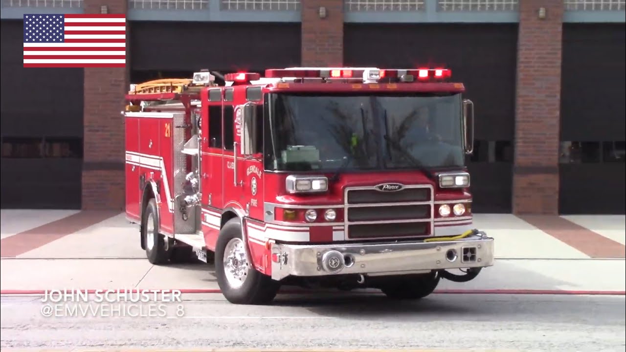 Glendale Fire Dept. Engine 21 (Reserve) Responding - YouTube