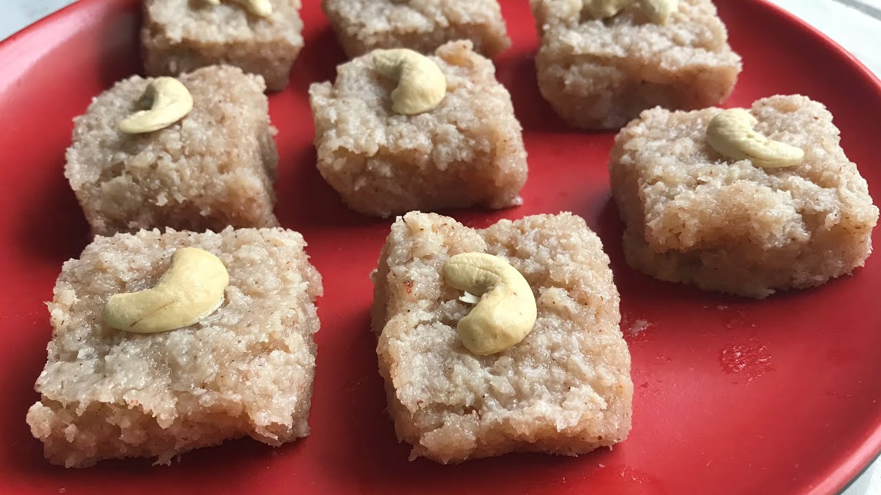 Fresh Coconut burfi recipe || nariyal ki burfi recipe - YouTube