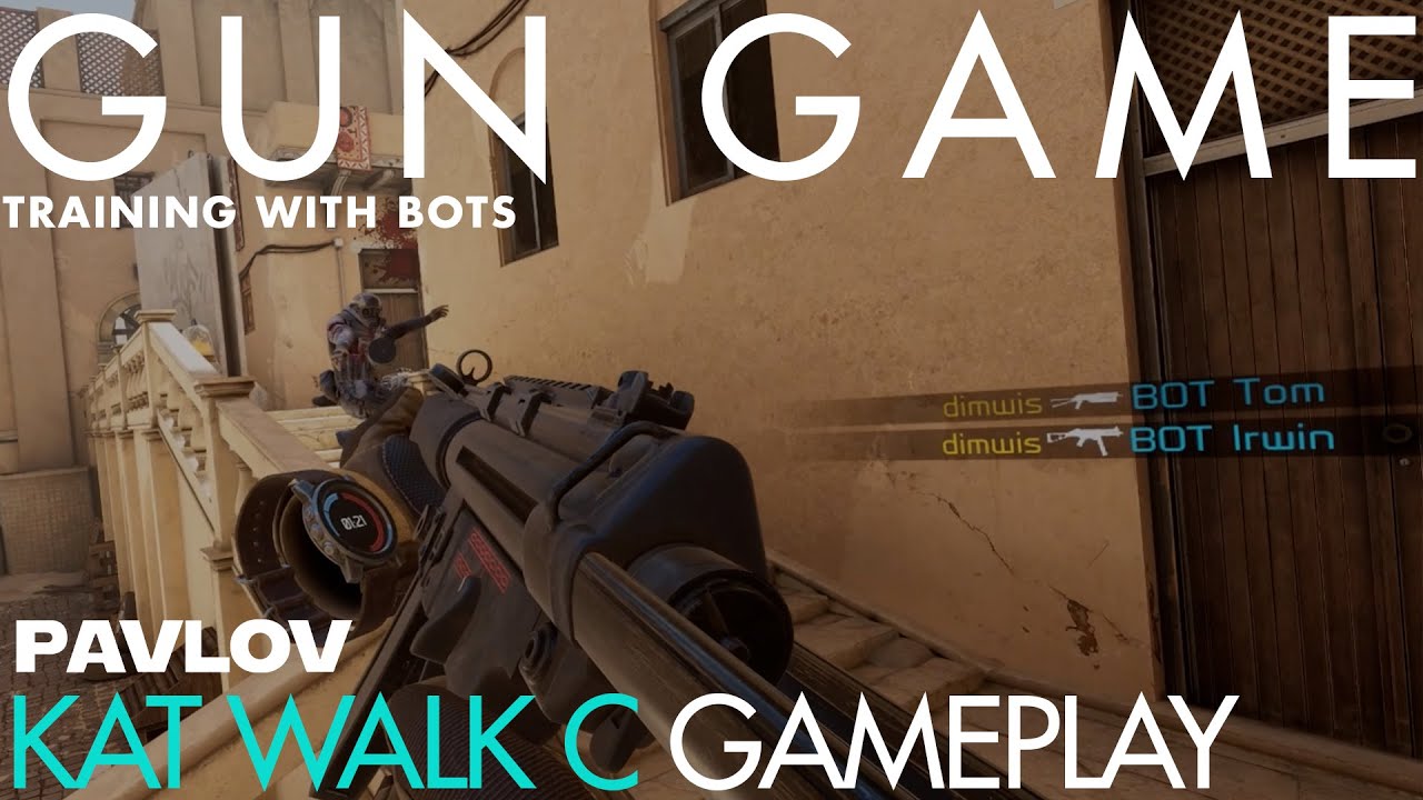 Gun Game Training | PAVLOV | KAT Walk C VR Treadmill Gameplay - YouTube